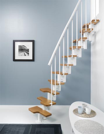 Magia 30 - Mini scala in acciaio e legno